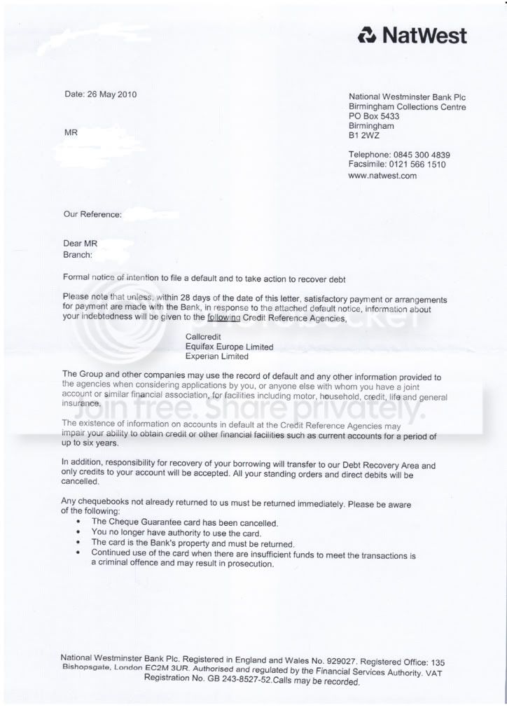 Problem with Natwest Overdraft and Bank charges - NatWest Bank ...