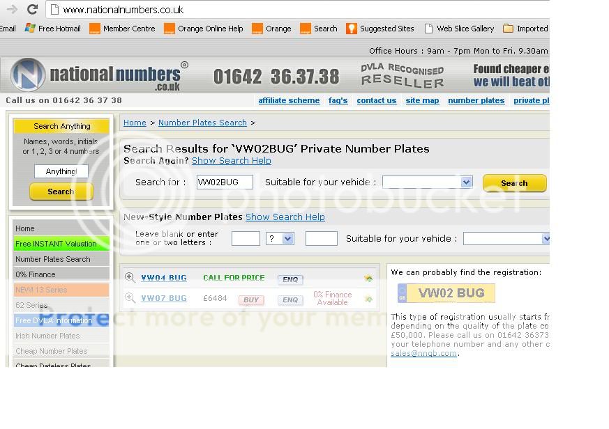 For Sale - VW02 BUG number plate - quick sale needed, bargain price ...